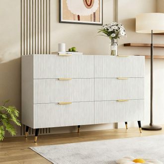 Generic Sideboard mit Schubladen und großem Stauraum, Elegante Kommode im modernen Design (White)