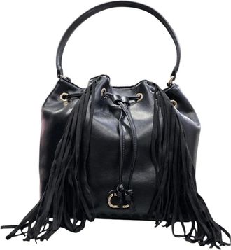 Twinset Femme, Sacs, Noir, Taille: ONE Size Sac Seau Noir avec Style Tendance