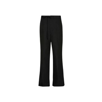 Maison Margiela Femme, Pantalons, Noir, Taille: 36 FR Waist Tie Pantalons