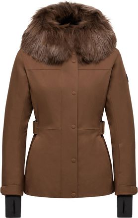 Moncler Moncler Loira Hooded Padded Ski Jacket, Women, Brown, Size: 00