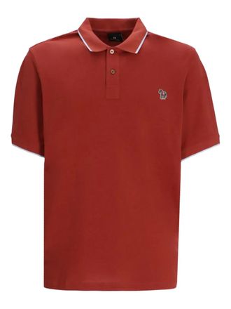 Paul Smith polo à détails brodés - Rouge
