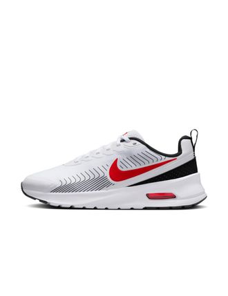 Nike Herren Air Max Nuaxis Sneaker, White/University Red/Black/WHI, 48.5 EU