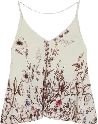 Semicouture Femme, Tops, Multicolore, Taille: 34 FR Haut en viscose &agrave; fines bretelles