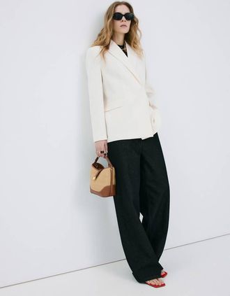 Mango Jean balloon taille haute noir - Femme - 32 - MANGO