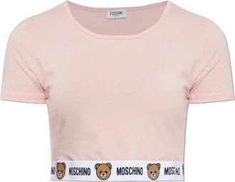 Moschino Femme, Tops, Rose, Taille: 40 FR Cropped Top