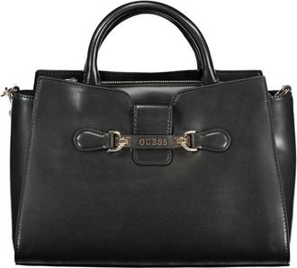 Guess Schwarze Polyethylen-Handtasche