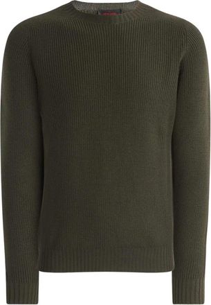 Gran Sasso Paricollo Rundhals - - Knitwear - Herren - Gr&uuml;n - M