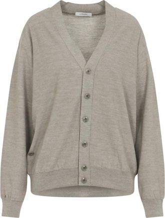 Christophe Lemaire Femme, Pulls, Beige, Taille: 38 FR Cardigan en Laine Torsadée