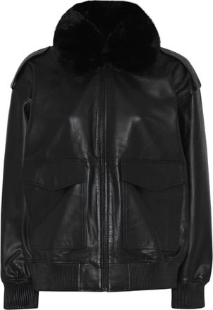 Bruuns Bazaar LeatherBBpilot Jacket - - Jackets - Damen - Schwarzk - S