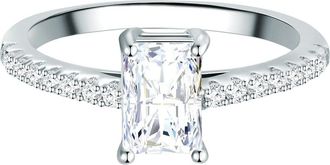 Trilani Ring - Sterling Silber Ring Zirkonia - Gr. 50 - in Silber - f&uuml;r Damen