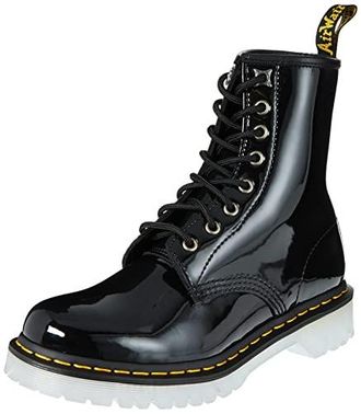 Dr. Martens Femme 1460 Amphibians, Black Patent Lamper, 40 EU
