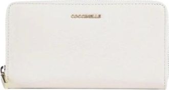 Coccinelle Femme, Accessoires, Blanc, Taille: ONE Size Portefeuille Zipp&eacute;