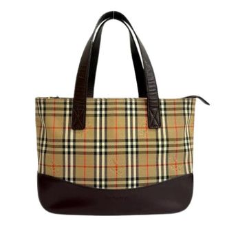 Burberry Sac &agrave; main en cuir Pre-owned - Femme - Pre-owned - Brun - Taille: ONE Size
