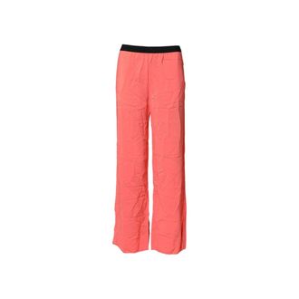 Jucca High Waist Straight Wide Leg Stoffhose - - Trousers - Damen - Rosa - XS