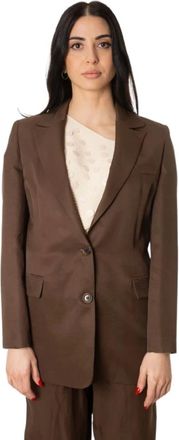 Jijil Femme, Vestes, Brun, Taille: 40 FR Giacca morbida