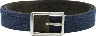 Moorer Homme, Accessoires, Bleu, Taille: 100 CM Denim Belt