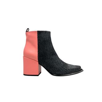 Borbonese Rosa Echtleder Damenstiefel