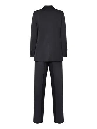 Blanca Vita Womens Midnight Blue Satin Suit Polyester Trouser Suits