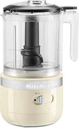 KitchenAid Hachoir sans fil - Bol de 1,18 L sans BPA - 2 Vitesse et mode impulsion - 4 accessoires r&eacute;sistant au lave-vaisselle - Cr&egrave;me