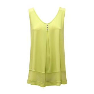 Joseph Ribkoff &Auml;rmelloses Lime Exotique Top - - Tops - Damen - Gr&uuml;n - XS