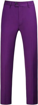 Generic Pantalon formel pour homme - Style décontracté - Pour le travail, la maison, le travail, la maison - Jambe droite - Poches avant plates - Pantalon de 