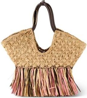Zimmermann Sac &agrave; main &agrave; franges en raphia