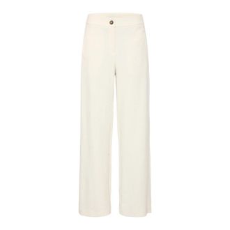 Ichi Einfache Straight-Leg Birkenhose - - Trousers - Damen - Beige - L