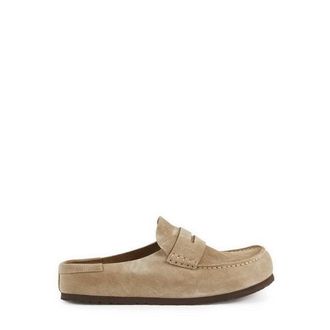 Birkenstock Mules Naples en cuir su&eacute;d&eacute;