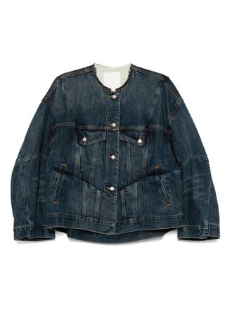 JNBY Jeansjacke mit Kontrasteinsätzen - Blau