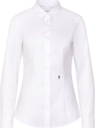 Seidensticker Damen Bluse - City Bluse - Hemdbluse - Slim Fit - Langarm - Uni - Stretch
