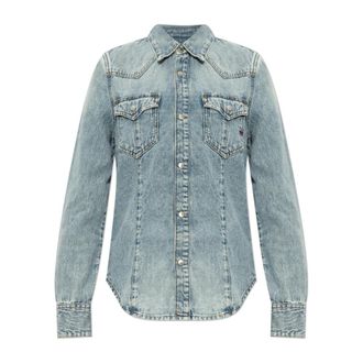 Diesel Denim Shirt De-Waves - - Blouses & Shirts - Damen - Blau - XS