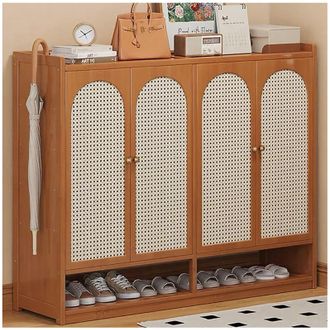 Generic Schuhbank,Landhausschrank mit T&uuml;ren,gro&szlig;es 7-st&ouml;ckiges Regal,freistehendes Regal f&uuml;r Eingangsbereich,Flur,Kleiderschrank,Schlafzimmer,Wohnzimmer