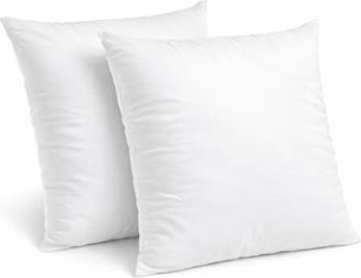 Bleu Calin Lot de 2 Oreillers Volume Ultra Gonflants 60x60cm, Confort Moelleux, Enveloppe 100% Coton, Fabriqu&eacute; en France, Lavable en Machine &agrave; 40&deg;C