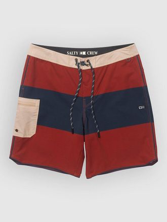 Salty Crew Session Blocked Boardshorts washed red