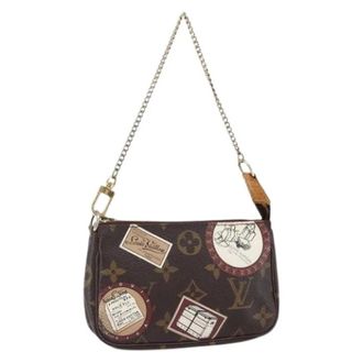 Louis Vuitton Sac Mini en Toile Pre-owned - Femme - Pre-owned - Brun - Taille: ONE Size