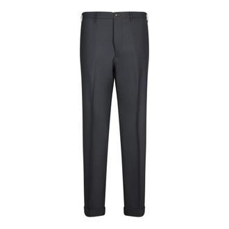 Dell'Oglio Homme, Pantalons, Bleu, Taille: L Pantalon Bleu Ajust&eacute; pour Homme
