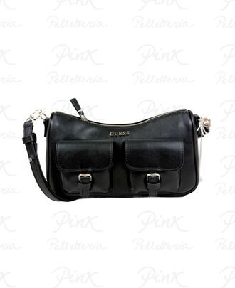 Guess Femme, Sacs, Noir, Taille: ONE Size Sac bandouli&egrave;re convertible Kassie