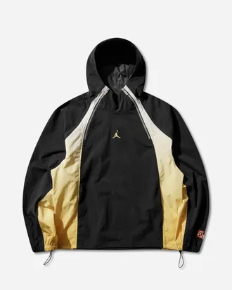 Nike Jordan Men s Flight Lightweight Half-Zip Hoodie Black / Speed Yellow