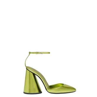The Attico Luz Acid Green Laminate Heeled Sandalen - - Shoes - Damen - Gr&uuml;n - 39 EU