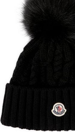 Moncler Mütze aus Wolle und Kaschmir - Schwarz