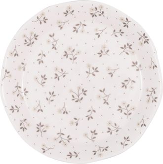 Green Gate Teller Elements Eileen Wei&szlig; Grau mit Blumen 20 cm Kuchenteller