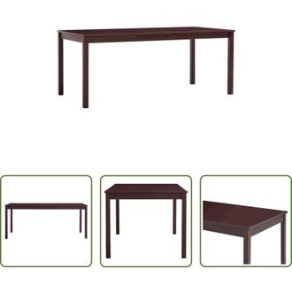 vidaXL vidaXL Massivholz Esstisch - Esstisch Dunkelbraun 180 x 90 x 73 cm Kiefernholz