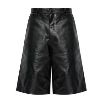 Balenciaga Leder-Shorts - - Shorts - Herren - Schwarzk - M
