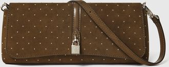 Stella McCartney Ryder Suede Pochette Shoulder Bag, Woman, Moka