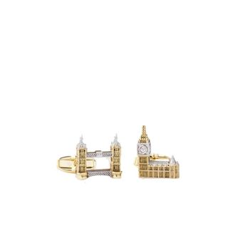 Paul Smith Homme, Accessoires, Jaune, Taille: ONE Size London Souvenir Cufflinks