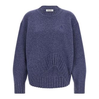 The Attico Rundhals-Pullover - - Knitwear - Damen - Blau - 2XS