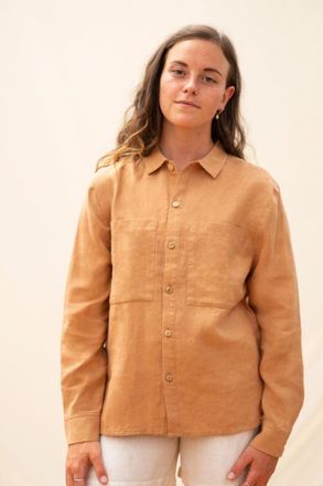 Matona Damen vegan Hemd Bobbie Hazel Brown