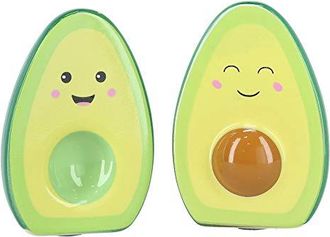 Sass & Belle Happy avocado salt & pepper Ensemble de sali&egrave;re et de poivri&egrave;re