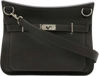 Herm&egrave;s Pre-owned Jypsiere 34 Togo Leather Shoulder Bag - Femme - Pre-owned - Gris - Taille: ONE Size