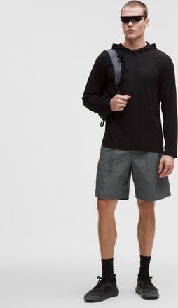 lululemon Wanderhose mit UV-Schutz f&uuml;r M&auml;nner - 23 cm - Gr&ouml;&szlig;e 2XL in Onyx Grey